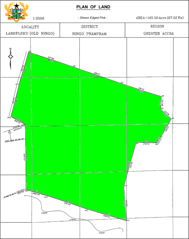 Baugrundstücke Larkpleku Old Ningo Ghana kaufen vom immobilienmakler ...